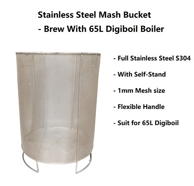Full Stainless Steel Mash Bucket for 65L digiboil | eBay