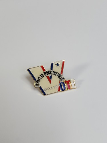 It Pays To VOTE Lapel Pin March 5th 2002 | eBay