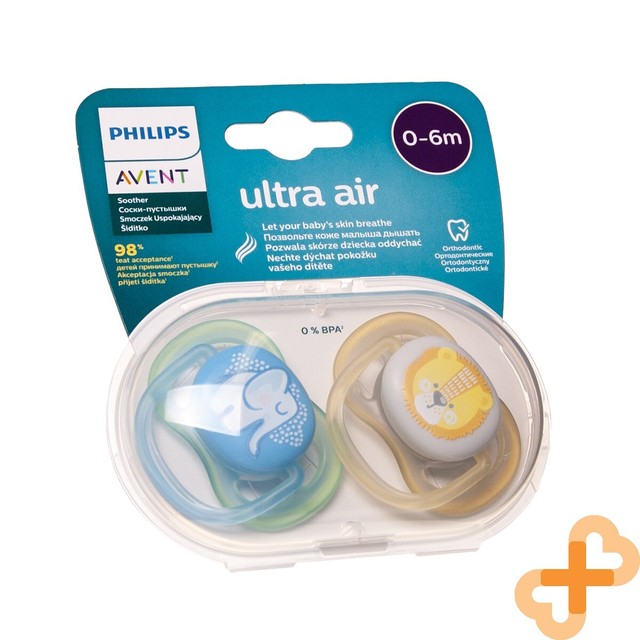 Philips Avent Ultra Air Pacifier 2 Pack - BPA- Dummy for Babies for ...