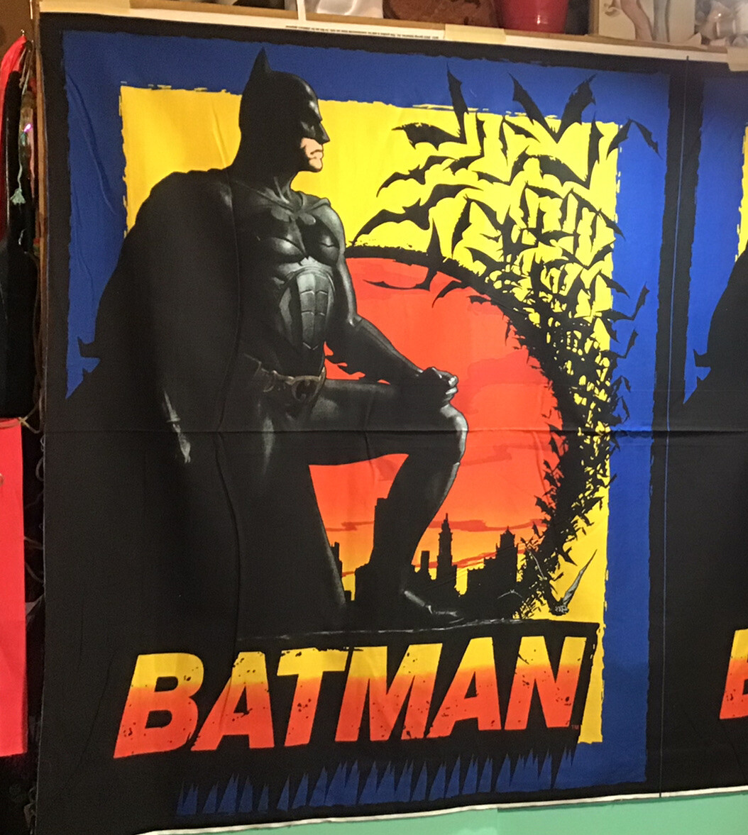 BatMan Fabric Quilt Wall Panel Dark Knight DC COMIC SUPER HERO ...