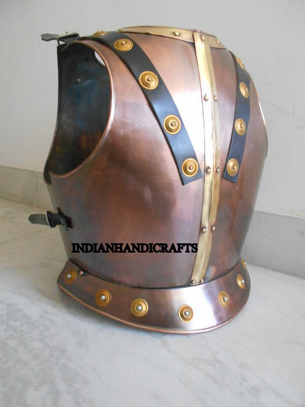 Medieval spartan copper plating chest cuirass Breastplate Halloween ...