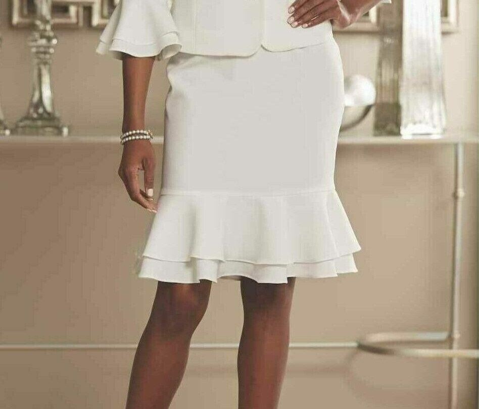 18W PLUS Ashro White Formal Spring Wedding Easter Party Church Jules ...