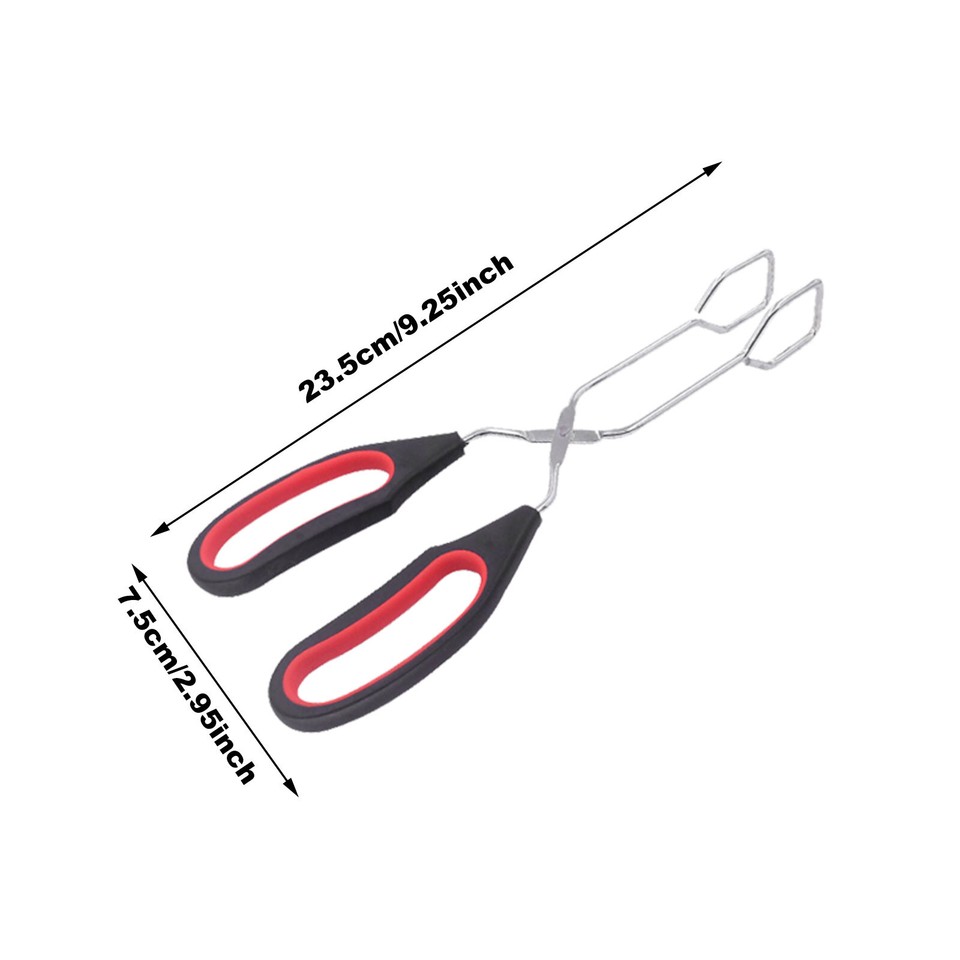 1 Pack Stainless Steel Scissor Tongs, Kitchen Tongs for Cooking Food ...