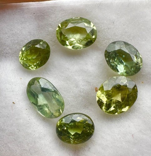 Lot Of 6 Natural Fine ALEXANDRITE 3.08ct Tw Gemstone Oval Green Purple ...