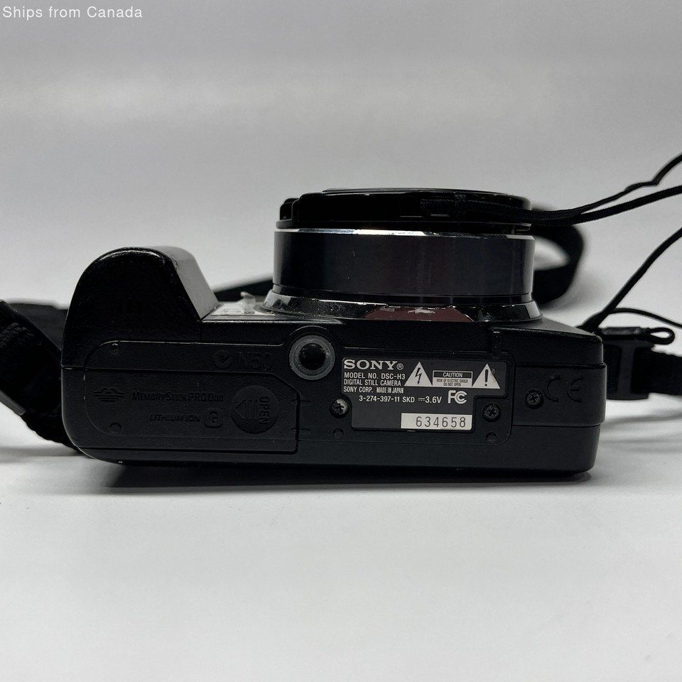 Sony DSC-H3 Black Digital Camera (Parts/Repair) | eBay