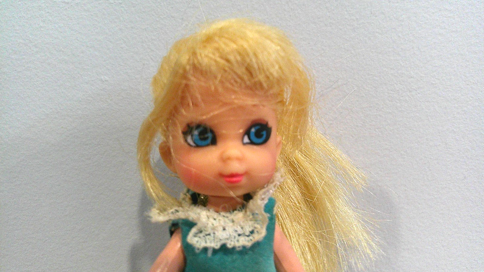 Adorable Vintage All Vinyl Liddle Kiddles Baby Dolls & Crib by Mattel ...