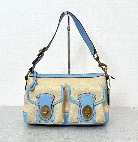 Coach Legacy Signature Leather Turnlock Shoulder Bag Legacy Collection 65th