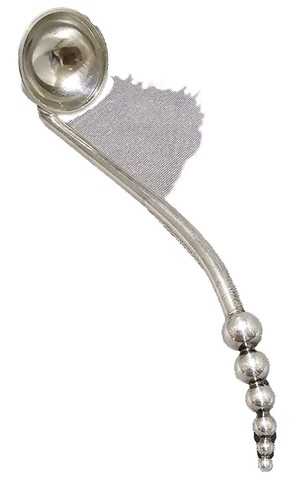 Handcrafted Modernist 900 Coin Silver Dimunitive Ladle W/ Graduated ...