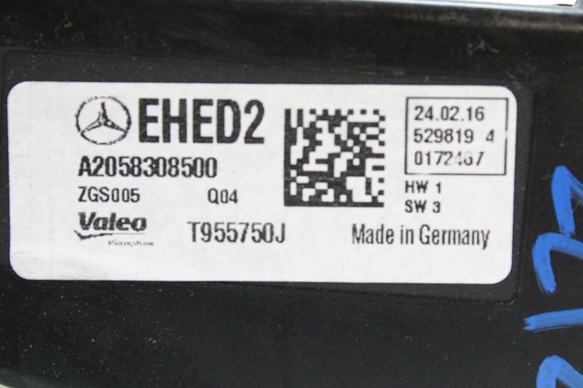 Auxiliary Heater MERCEDES W205 C-class GLC A2058308500 42150 Km for ...