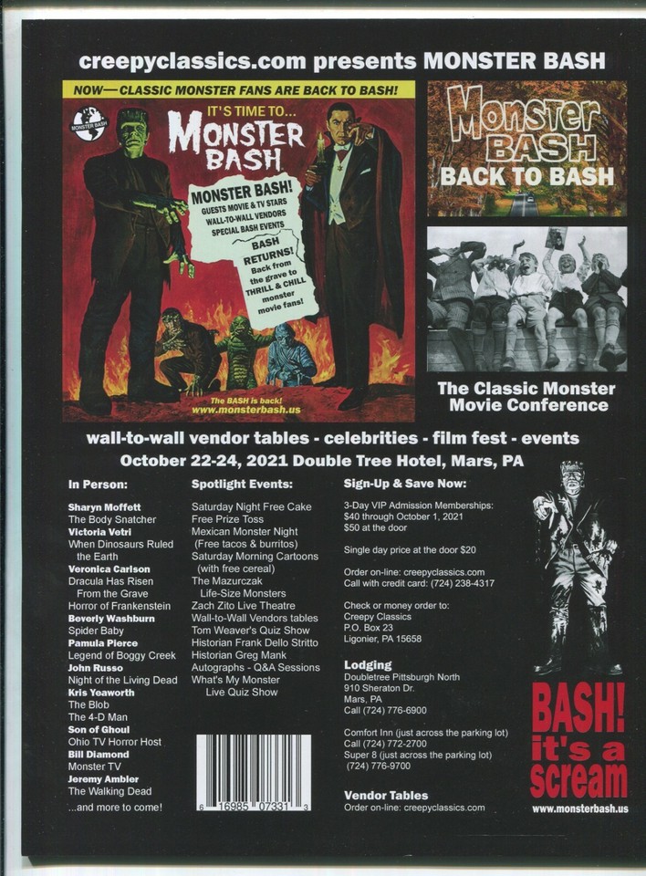 MONSTER BASH MAGAZINE #44 - CURSE OF THE DEMON COVER - AUTUMN/2021 | eBay