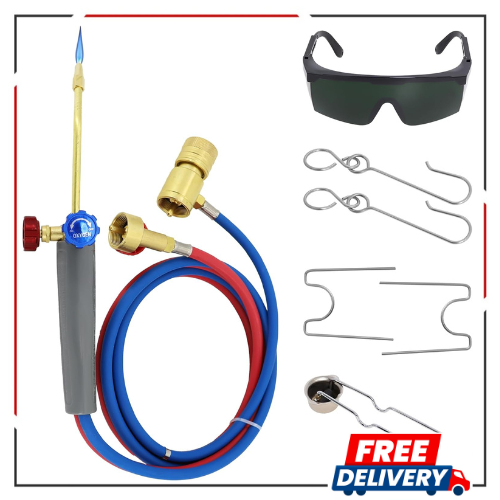 Brass Welding Torch Compatible with MAPP and Oxygen - Soldering ...