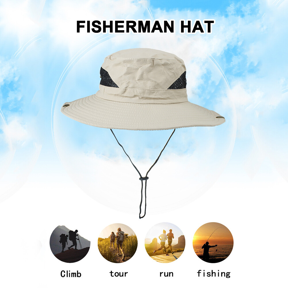 AU Unisex Boonie Fishing Hat Adjustable Sun Caps for Outdoor Fishing ...