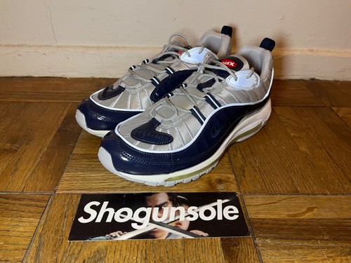 Supreme x Nike Air Max 98 Obsidian 2016 Mens US 12 844694 400 Brand New ...