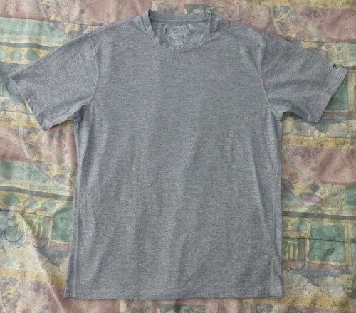 Fabletics T Shirt Gray Short Sleeve The Front Row Crew Neck Mens Large ...