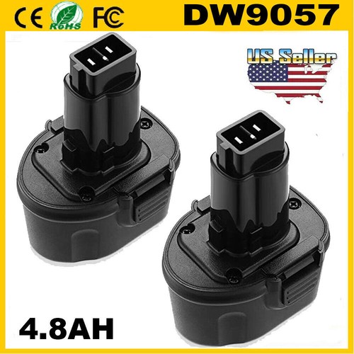 2x 7.2V 4.8Ah NIMH Battery for Dewalt DE9057 DW9057 DE9085 DW920K ...