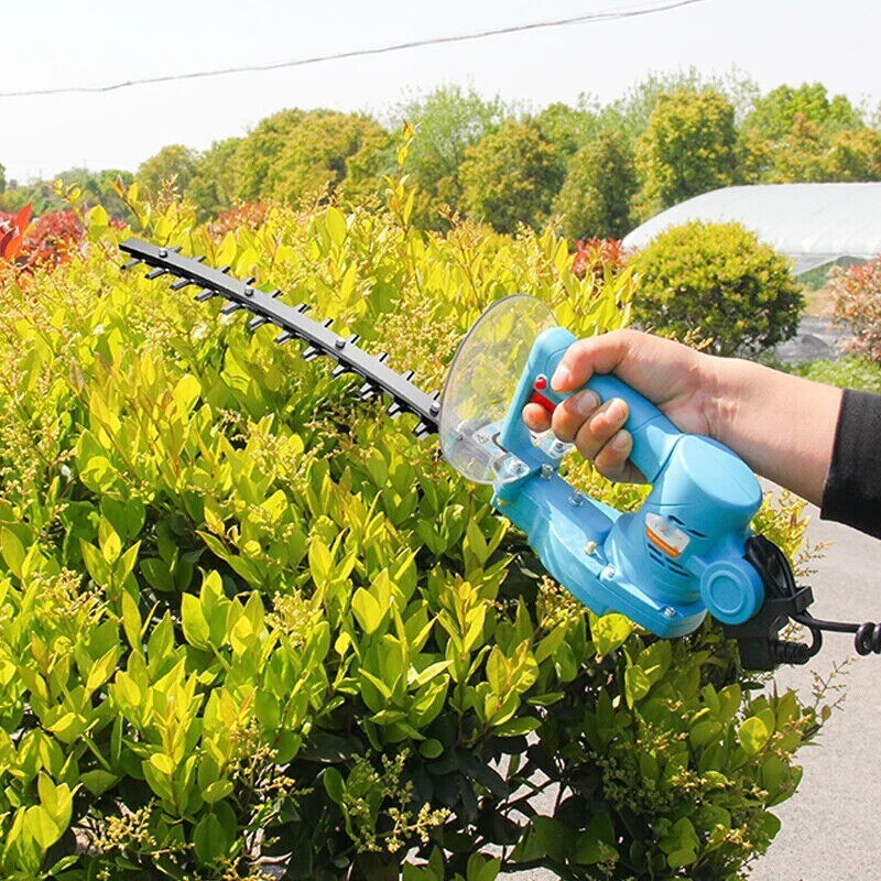 Brushless One Hand Electric Hedge Machine Rechargeable Portable Curved ...