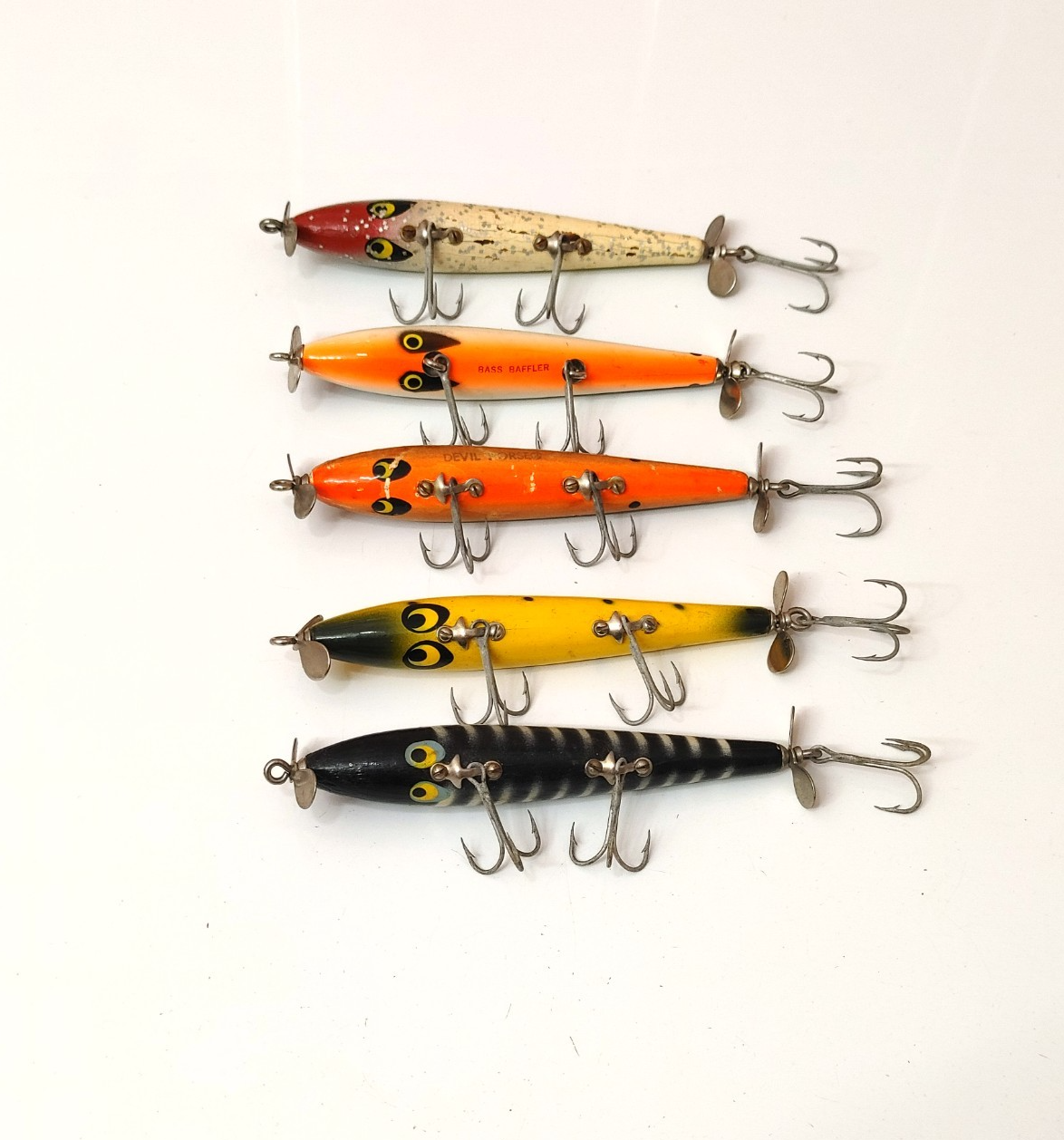 (5) Vintage Smithwick Devils Horse Top Water Fishing Lures Lot of 5 | eBay