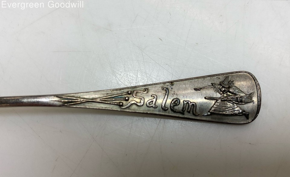 Daniel Low/Durgin Salem Witch Sterling Silver Souvenir Spoon | eBay