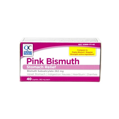 Quality Choice Pink Bismuth Caplets 40 Count Each | eBay