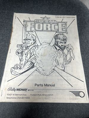 Bally/Midway SPECIAL FORCE Pinball Machine Manual - good used copy | eBay