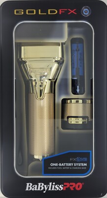 BabylissPro FXONE GoldFx Double Foil Shaver with N1 Brushless Motor # ...