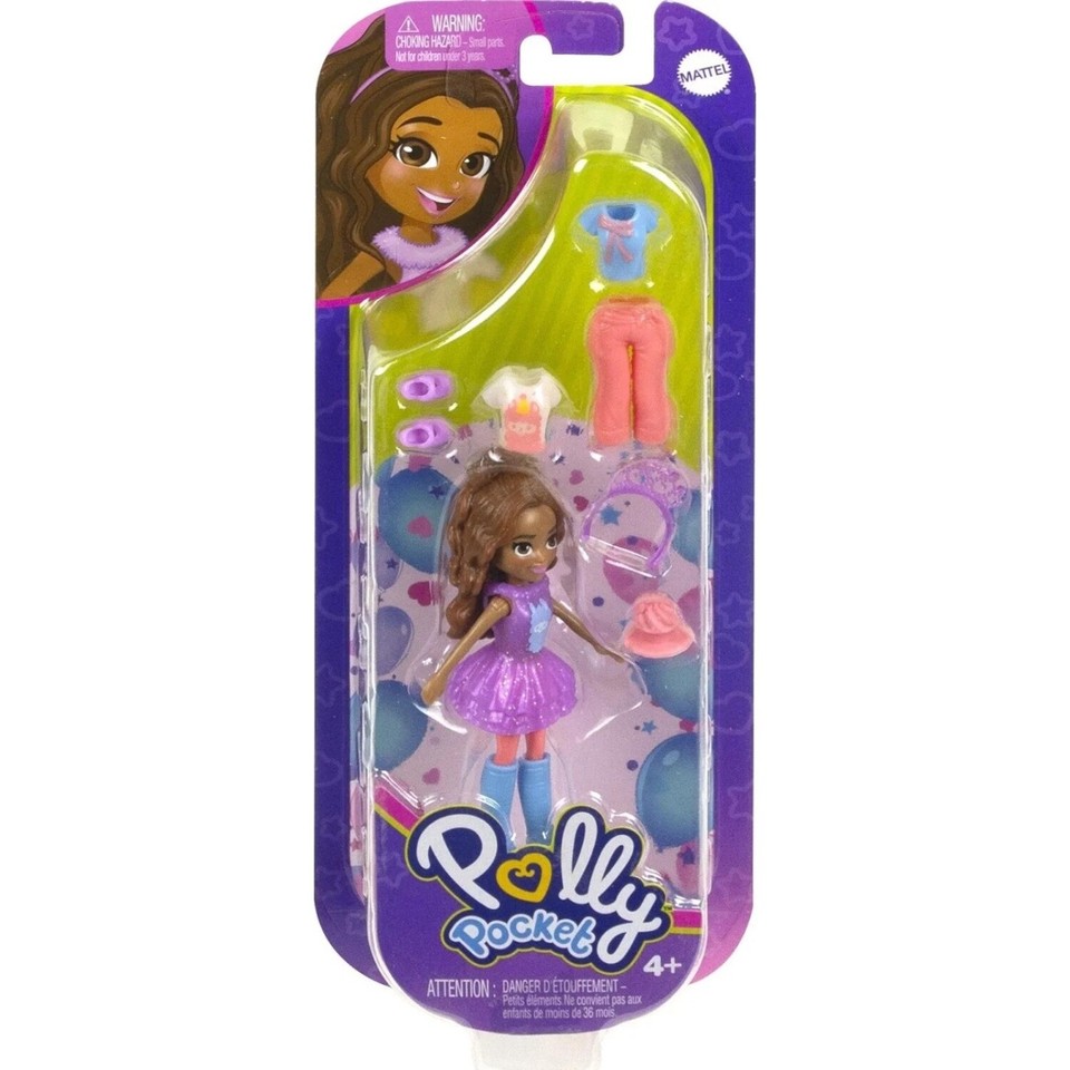 POLLY POCKET ACTIVE POSE DOLLS 9cm TRENDY OUTFIT ACCESSORIES SHANI LILA ...