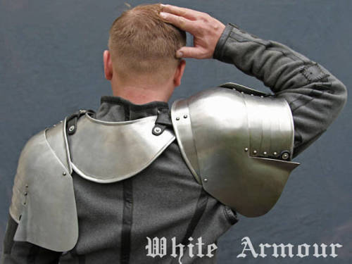 Combat Pauldrons Simple Gorget Medieval Armor SCA Armor LARP Armor ...
