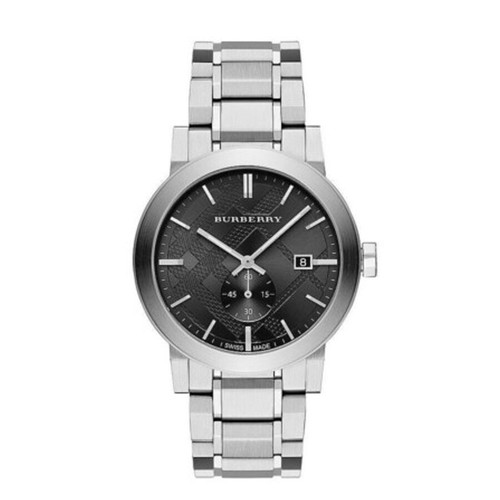 Burberry BU9901 The City Black Dial Stainless Steel 42mm Men's Watch ...