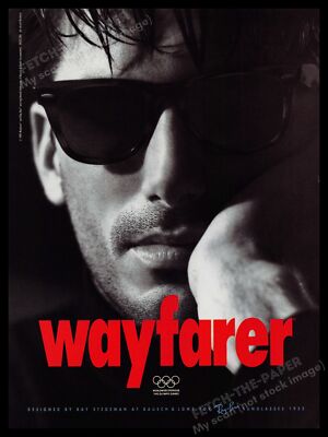 Wayfarer Sunglasses 1990s Print Advertisement Ad 1991 Sponsor of 1992 ...