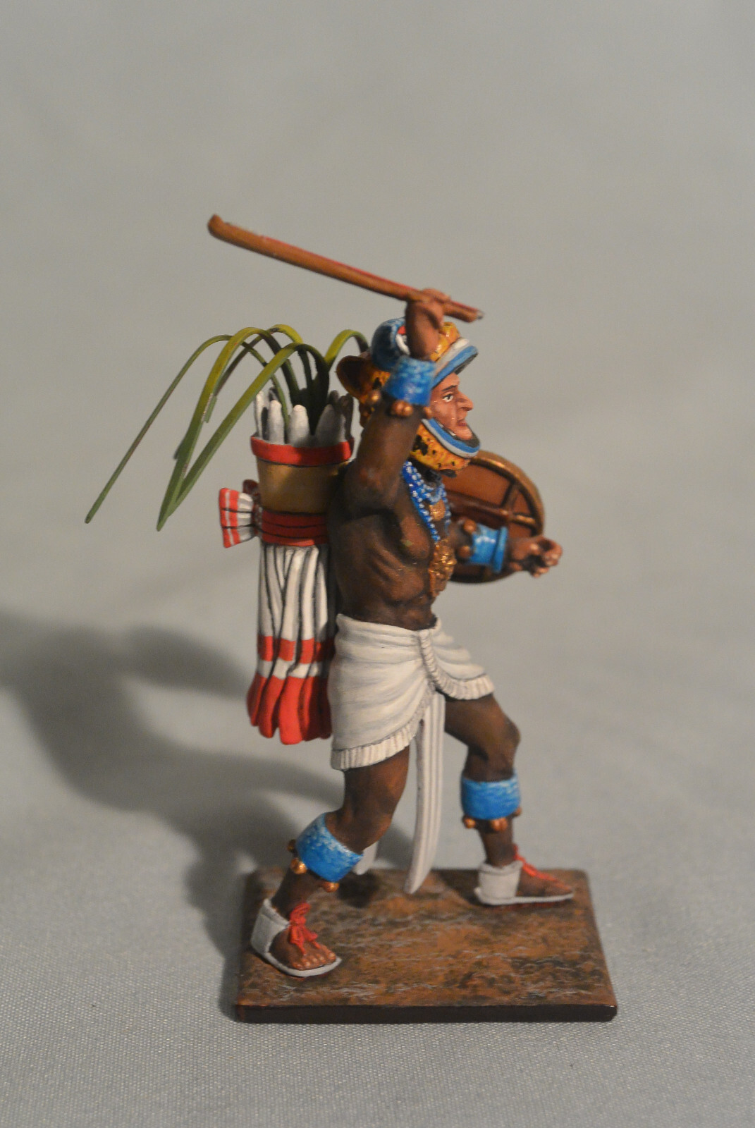 Mixtec Warrior With Atlatl Amber Miniatures (#IX-04) | eBay