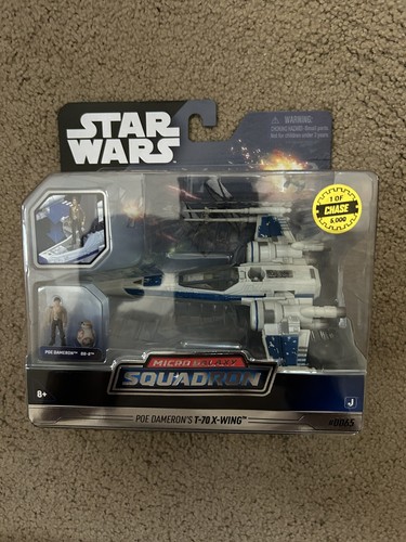 STAR WARS Micro Galaxy Squadron Poe Dameron's T-70 X-Wing Fighter Chase ...