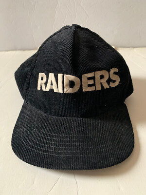Vintage Raiders Starline Corduroy Silver Black Snapback Hat NFL Cap | eBay