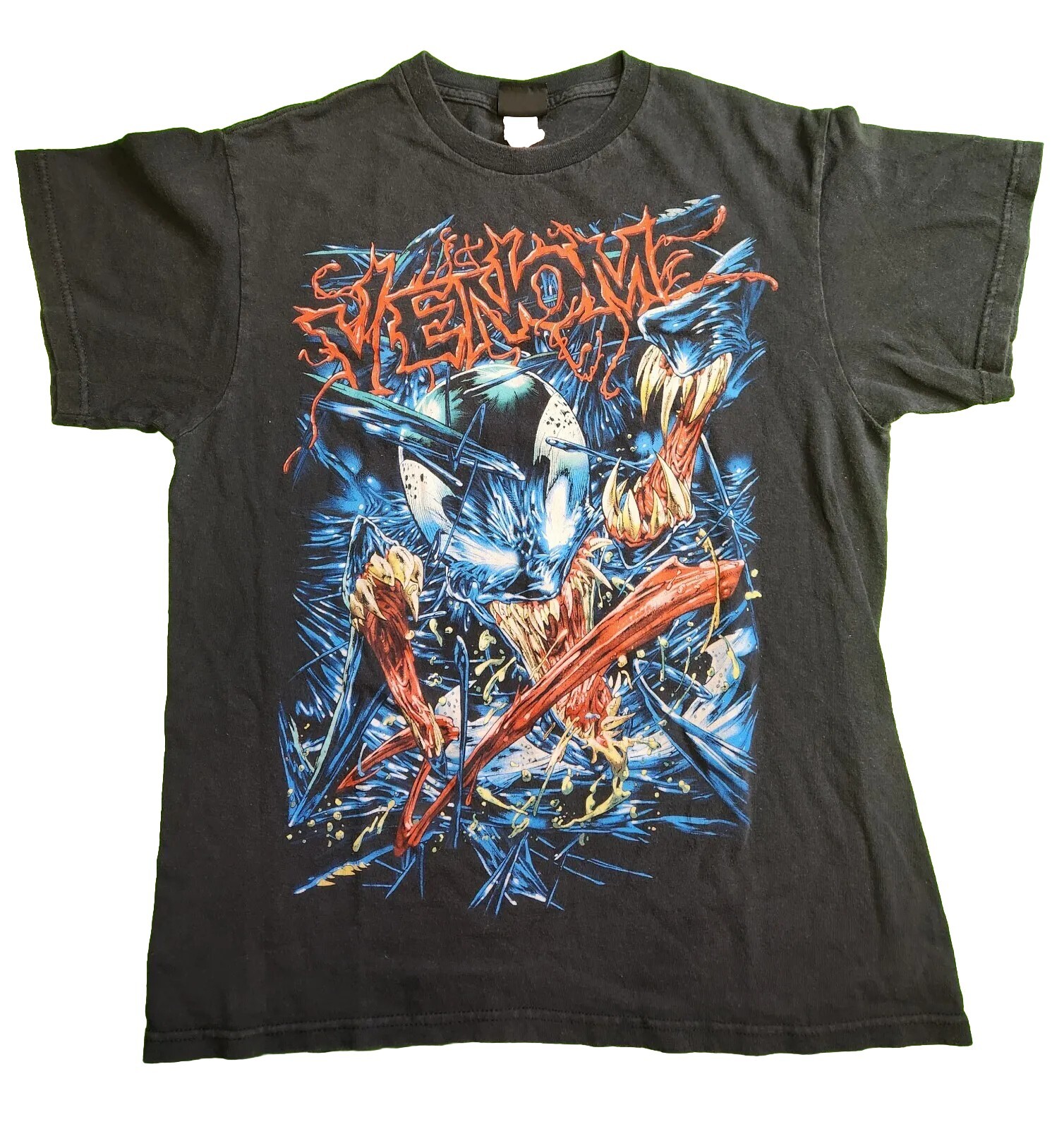 Vintage Y2K Venom Marvel Mad Engine Black Graphic Shi… - Gem