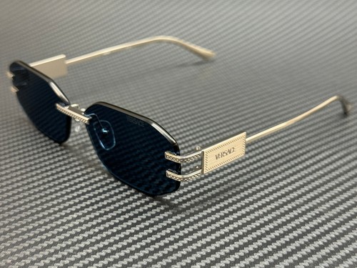 VERSACE VE2274 100080 Silver Blue Women's 58 mm Sunglasses | eBay