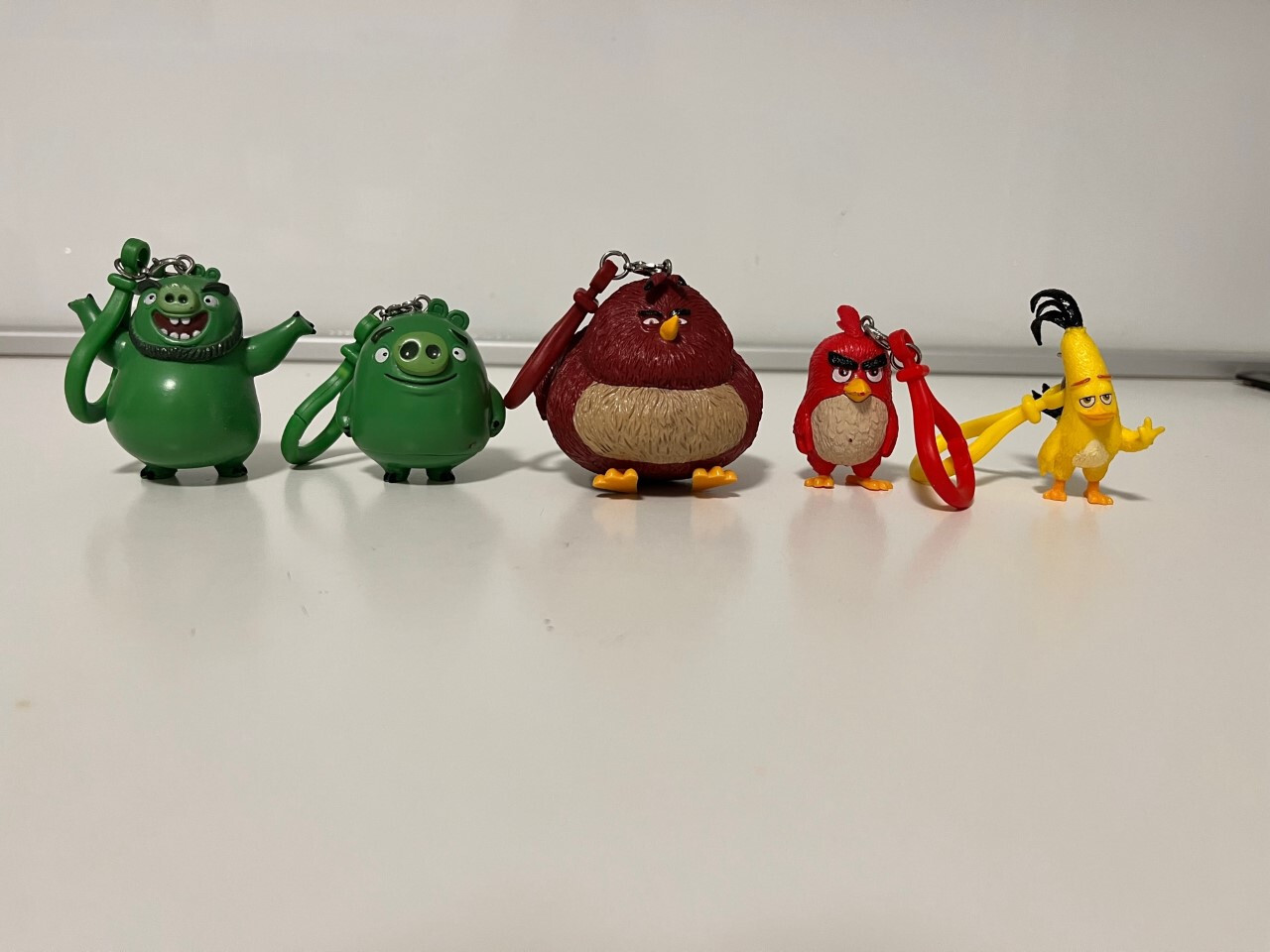 Rovio Angry Birds Rovio Keychain Keyring Red Terence Chuck Leonard Pig ...