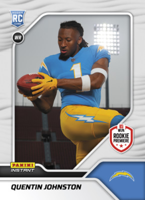 2023 NFL PANINI FIRST LOOK RPS QUENTIN JOHNSON #8 RC 1/519 CHARGERS IN ...