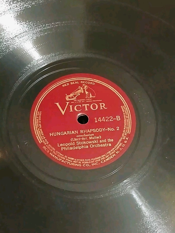Red Seal Record Victor shellac 12" 78 RPM Hungarian Rhapsody -NO.2 PART ...
