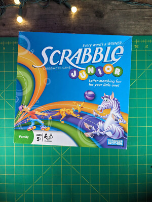 SCRABBLE JR Board Game INCOMPLETE; INCOMPLETE; missing 4 scoring tiles ...