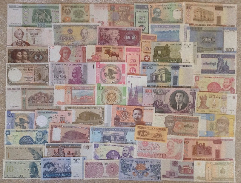 Lot Of 50 World Banknotes. Collectable. All Different. All Genuine. All ...