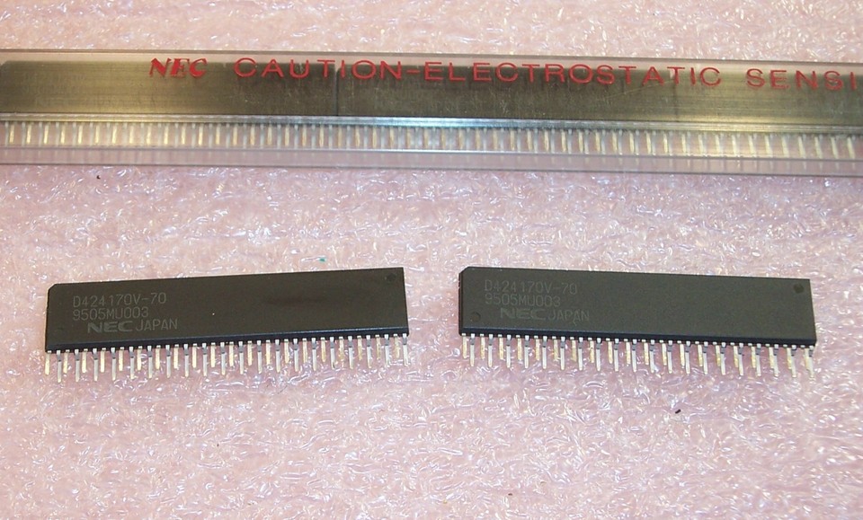 QTY (10) UPD424170V-70 NEC 40 PIN ZIP 256Kx16 FAST PAGE DRAM NOS 1 TUBE ...