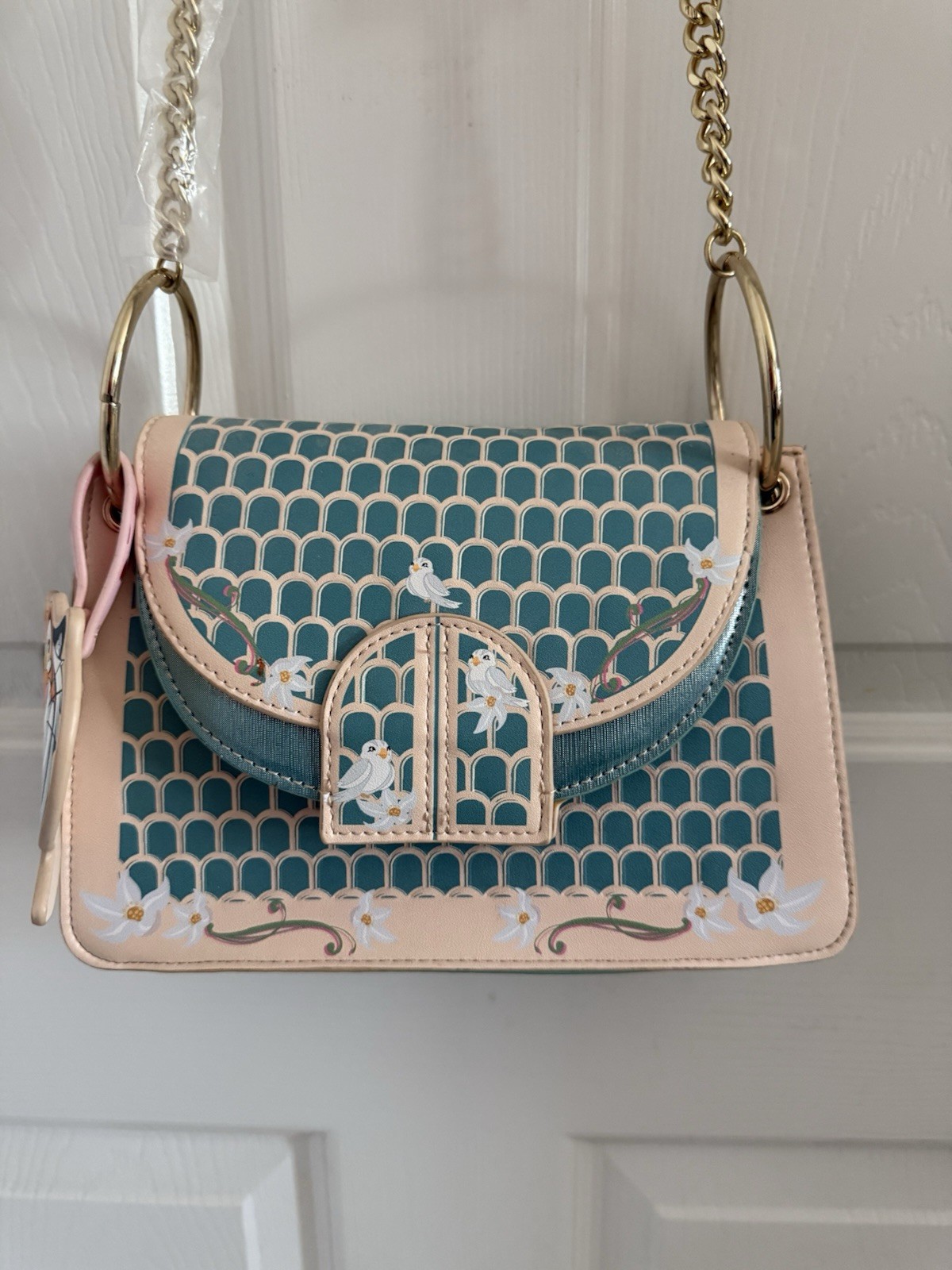 New Danielle Nicole Disney Jasmine Rajah Crossbody Purse Bag Aladdin ...