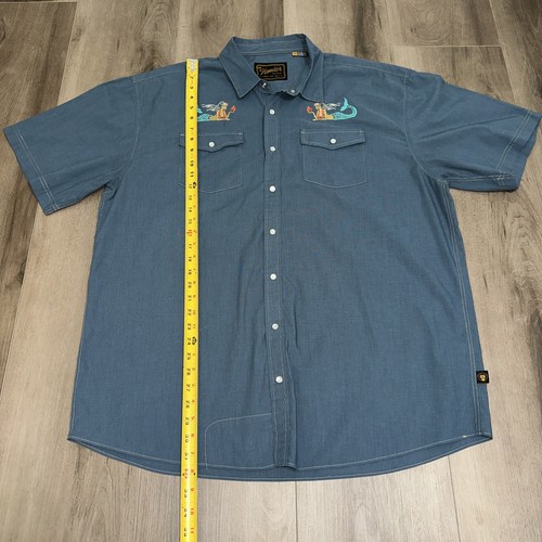 Howler Brothers Mermaid Mutation Snap Shirt, Blue, Medium. SUPER RARE ...