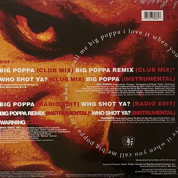 Notorious B.I.G. - Big Poppa (Remix) - (Vinyl, 12", 33 ⅓ RPM, Record ...
