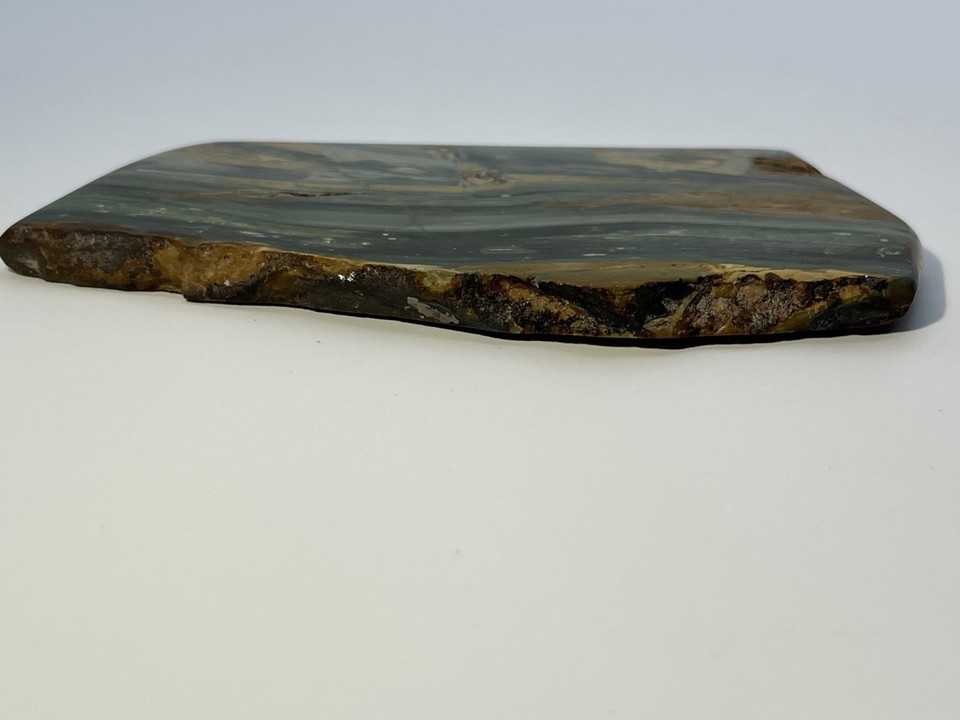 RARE! Gary Green Jasper/Larsonite/Petrified Bogwood, Gemstone Slab ...