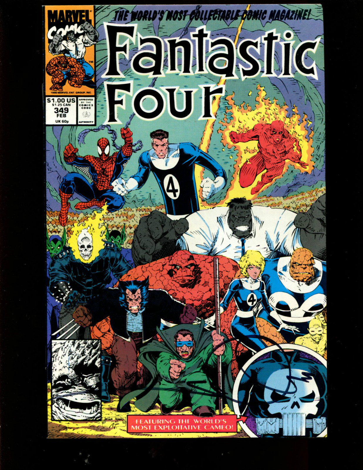 FANTASTIC FOUR 349(9.2)(NM-)AUTO/WALTER SIMONSON W/COA-WOLVERINE-HULK ...