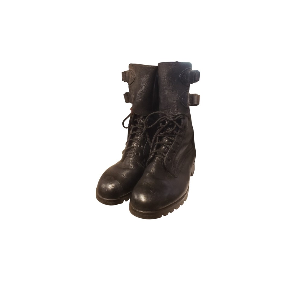 Czech Armed Forces Black M60 2 Buckle Boots | eBay