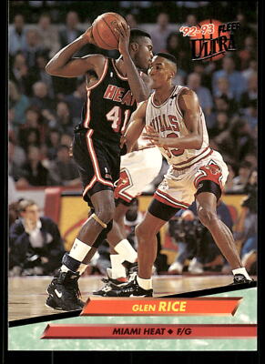 1992-93 Ultra #101 Glen Rice Miami Heat | eBay