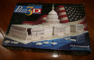 1994 US Capitol Building Puzzle 3D Puzzle 718 Pieces Extra Challenging ...