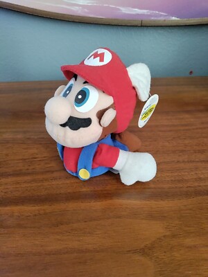 Vintage 1997 BD&A Nintendo Super Mario 64 Mario Plush Doll wHang Tag ...