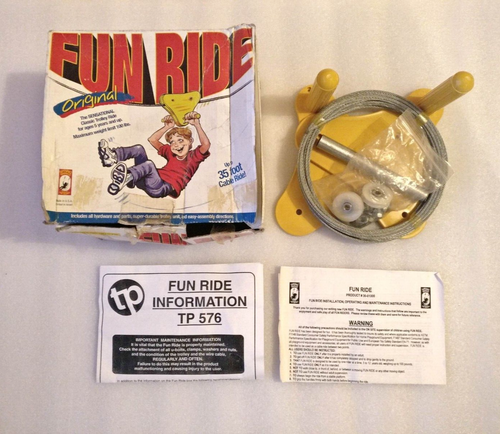 Spring Swings Original Fun Ride Zip Line Trolley 35ft for sale online ...